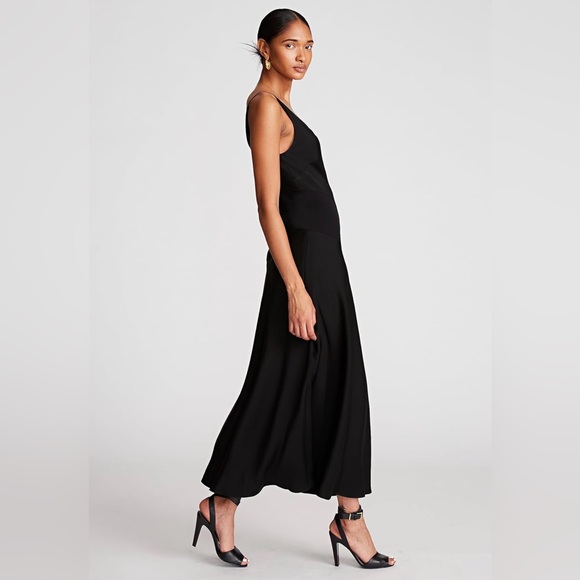 Halston Heritage | Dresses | Nwt Halston Sz 8 Black Maxi Dress | Poshmark